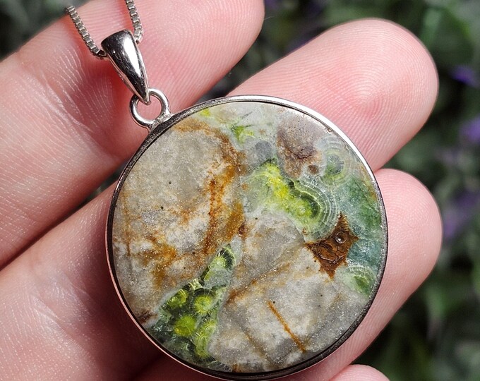 Wavellite Pendant - Wavellite Crystal - Wavellite Necklace - Wavellite ...