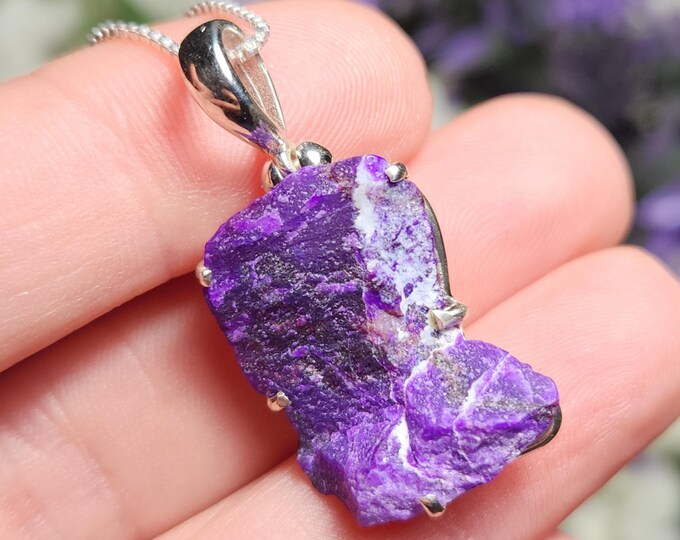 Gel Sugilite Pendant Sugilite Necklace Sugilite Jewelry Sugilite ...