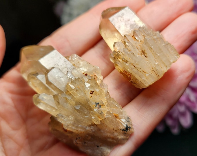 Natural Congo Citrine Crystal, Multi-terminated Raw Quartz Specimen - Etsy