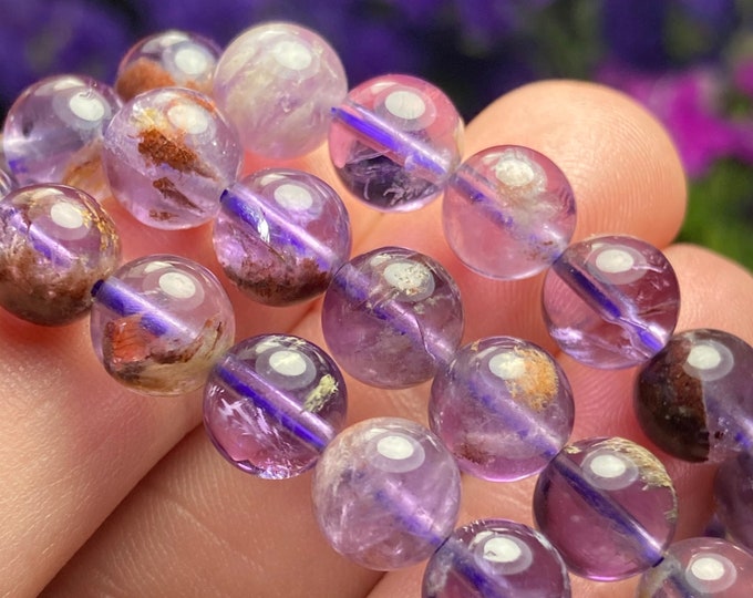 Super 7 Bracelet / Super Seven Crystal / Crystal Bracelet / Amethyst ...