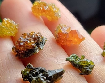 ORANGE Zincite Crystal / RARE Crystal / Zincite Cluster / Polish ...