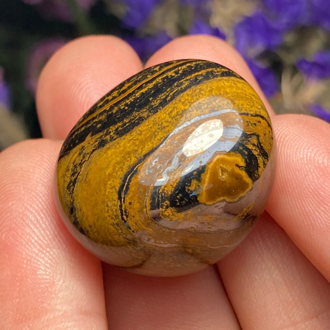 Tiger Iron - Tiger Iron Stone - Tigers Eye - Hematite Crystal - Tumbled ...