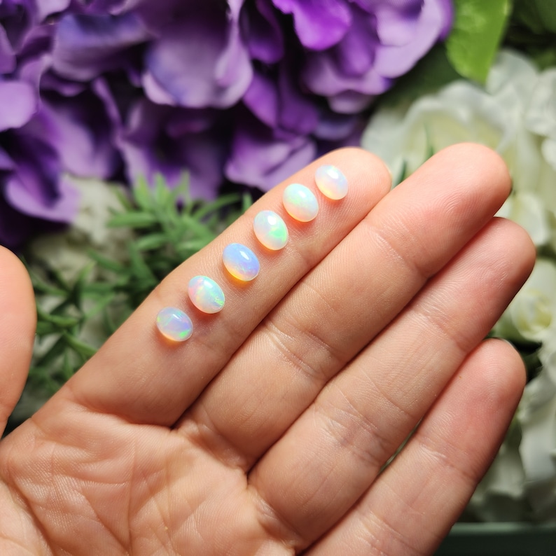 Opal Cabochon, Rainbow Opal Crystal - Fire Opal Cabochon - African Opal ...