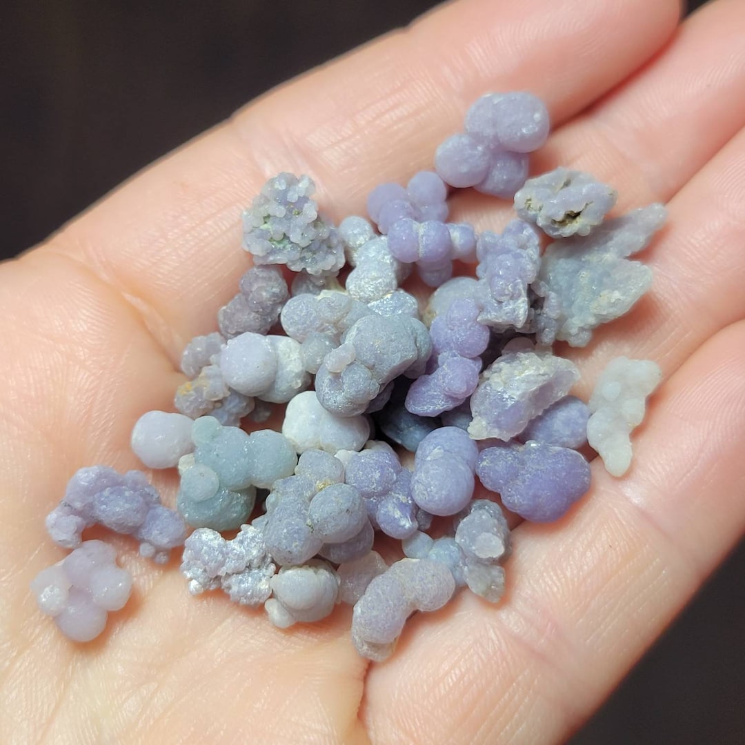 Grape Agate Crystal / Raw Grape Agate / Grape Agate Cluster / Purple ...