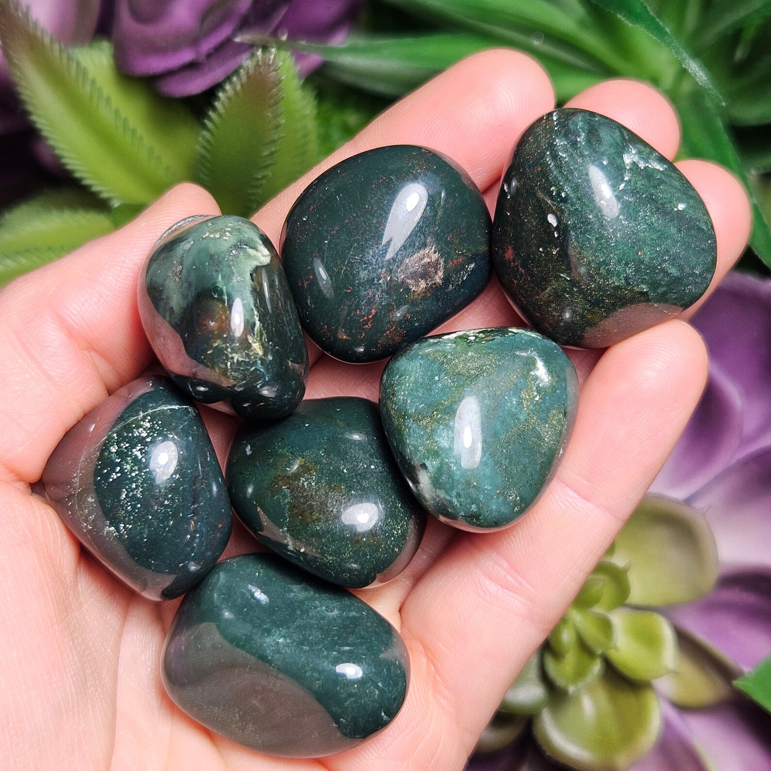 Bloodstone Crystal - Tumbled Bloodstone - Polished Bloodstone ...