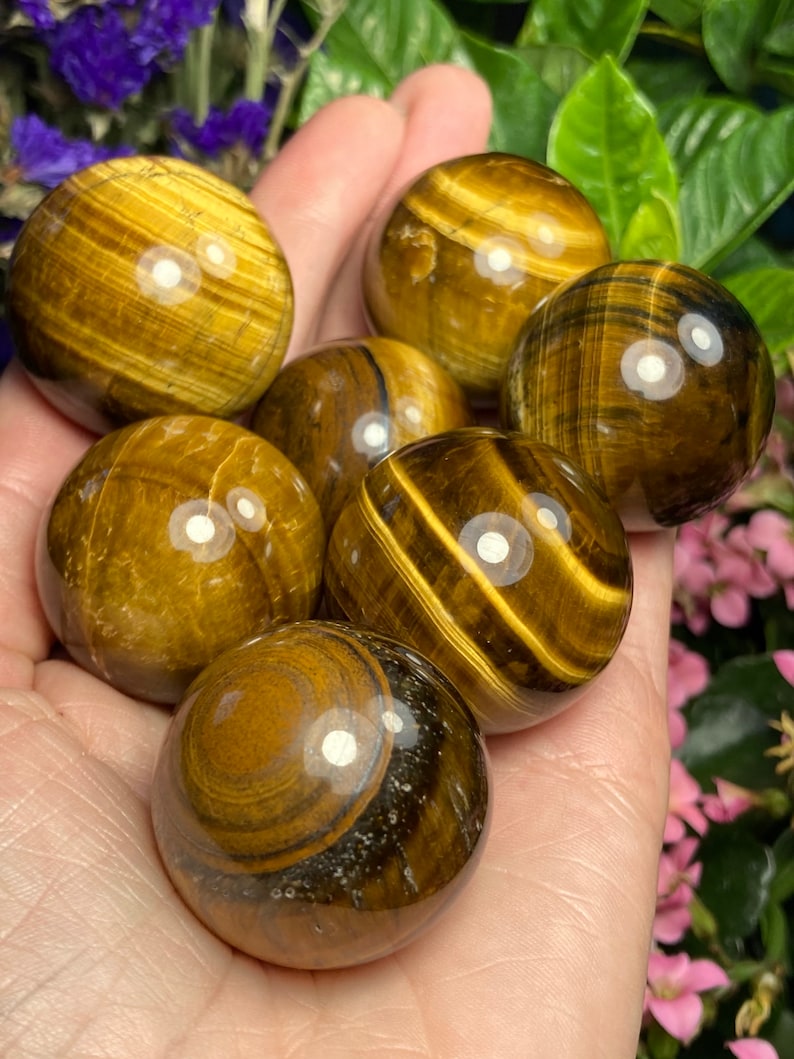 Tigers Eye Sphere: Golden Brown Crystal Ball, 25mm - Etsy