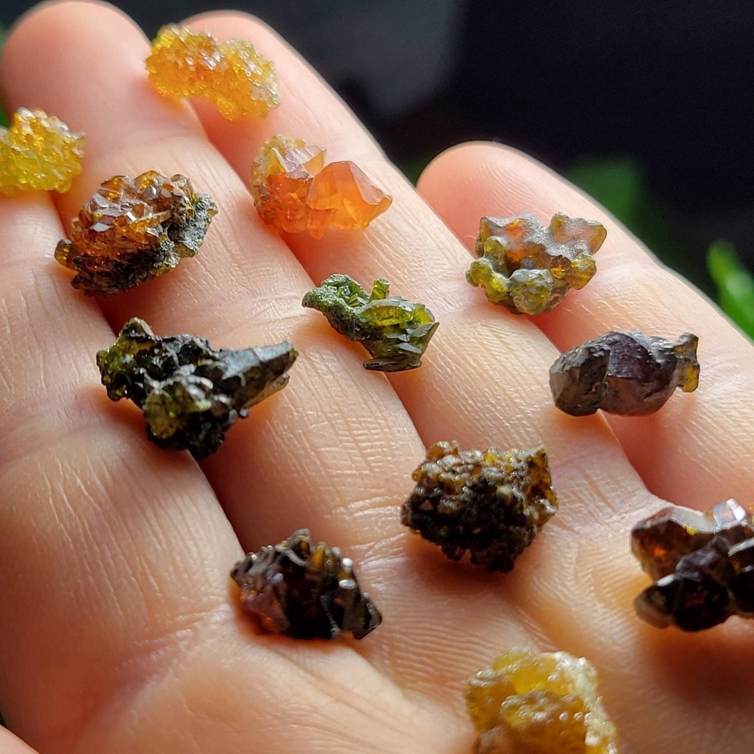 Zincite Crystal - RARE Crystal - Zincite Cluster - Polish Zincite - Zincite Stone - Orange ...