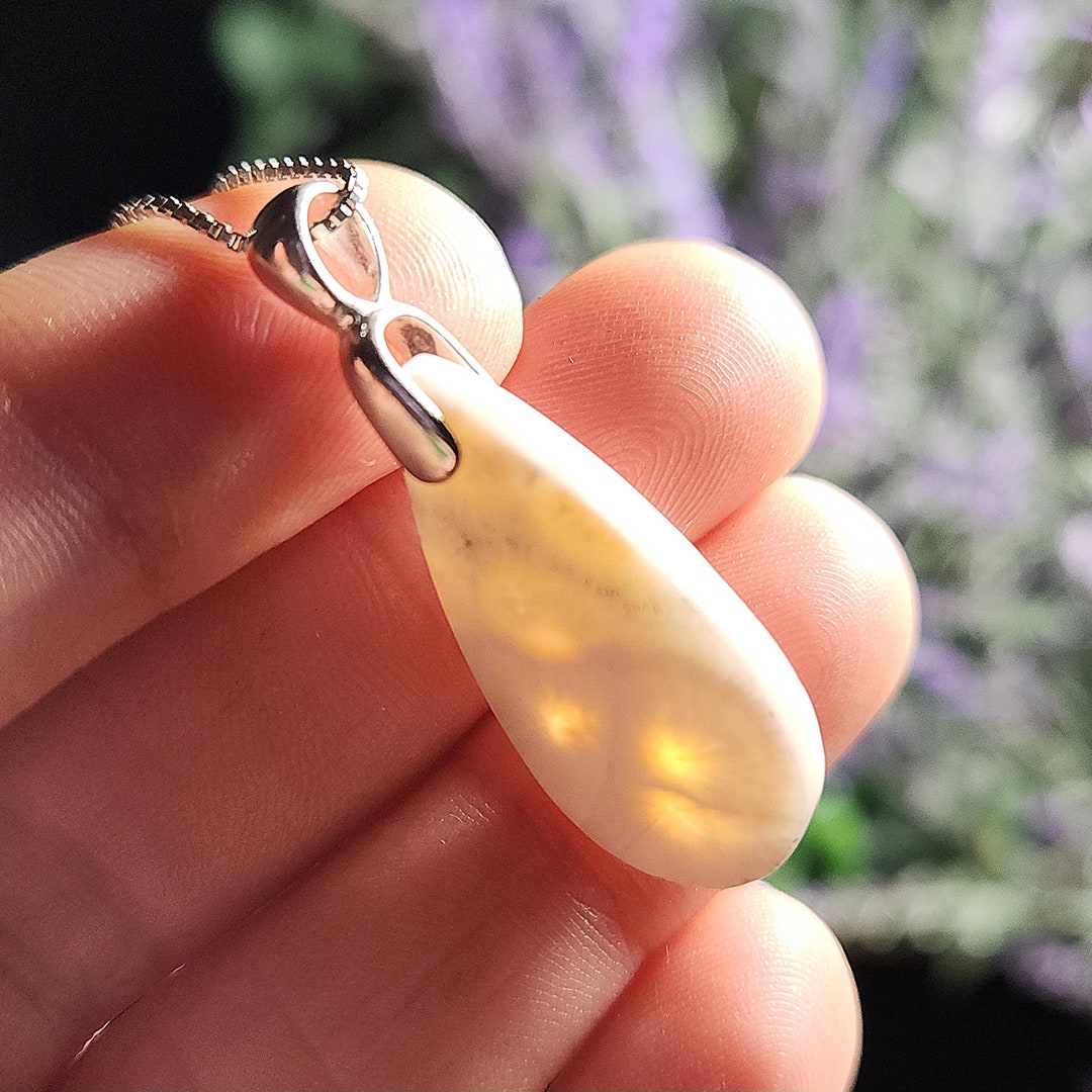 Pink Natrolite Pendant - Natrolite Crystal - Natrolite Necklace ...