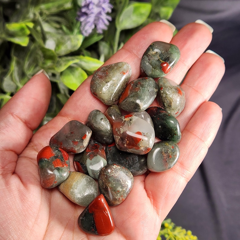 Bloodstone Crystal - Tumbled Bloodstone - Polished Bloodstone ...