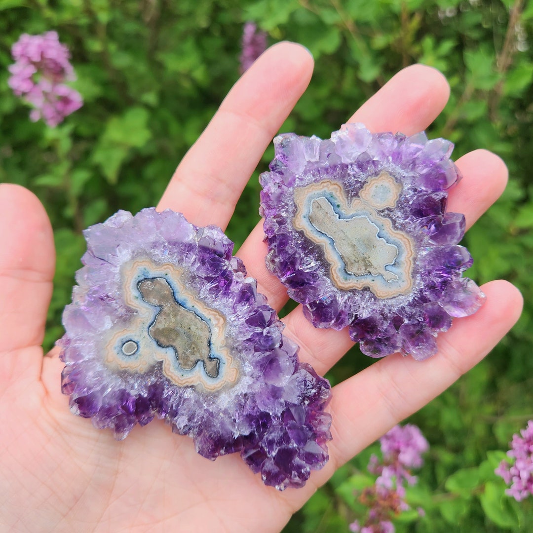 Amethyst Slice CHOOSE YOUR SLICE Stalactite Slice Amethyst Stalactite ...