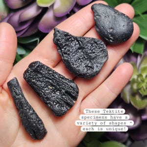 Tibetan Tektite - Black Tektite - Home Decor - Raw Crystal - Tektite ...