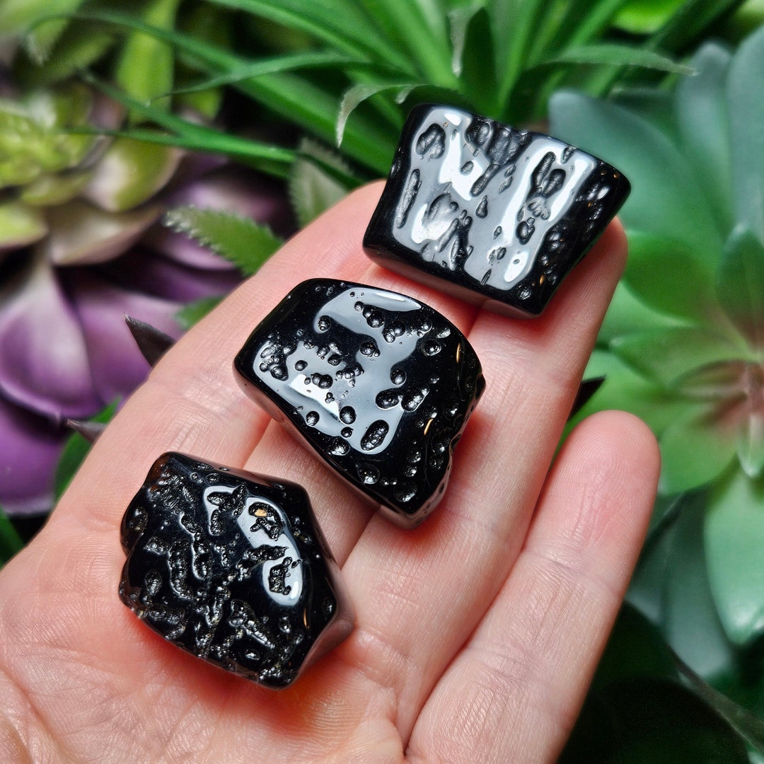 Polished Tektite Specimen: Authentic Vietnam Impactite Glass - Etsy