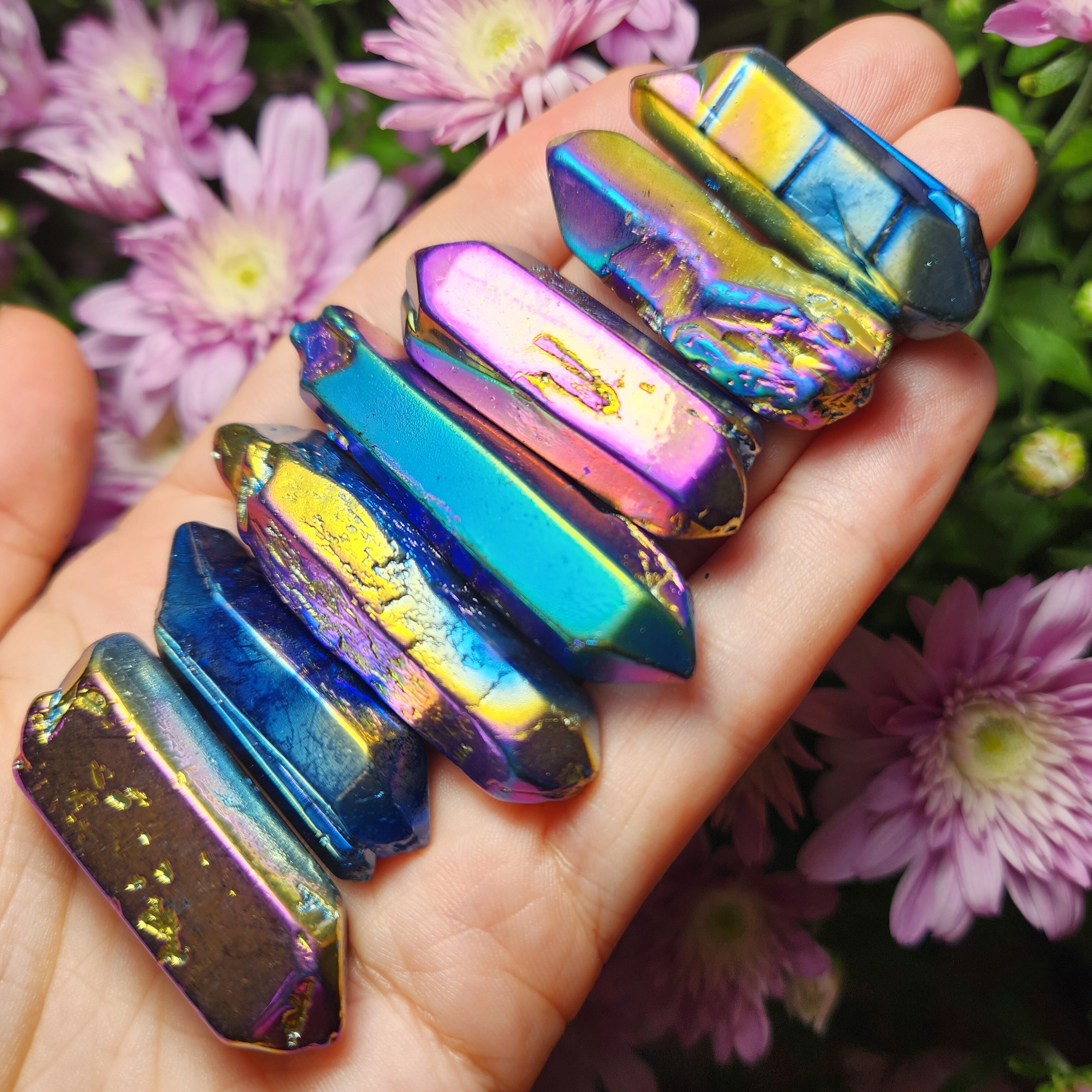 Quartzo Aura Titânio (Quartzo Aura-Arco-Íris