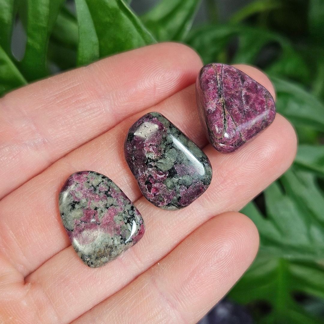 Eudialyte Stone - RARE Crystal - Eudialyte Tumbler - Eudialyte Stone ...