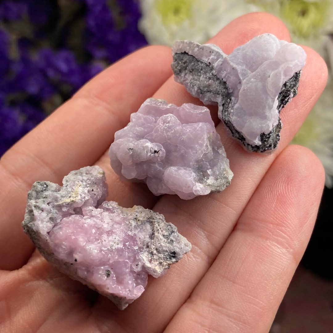 Purple Smithsonite Crystal - Smithsonite Raw - Smithsonite Stone - Pink ...