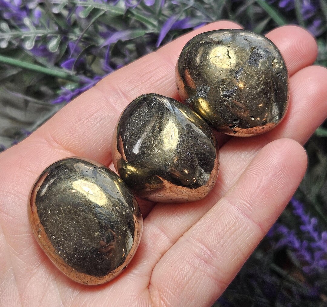 Polished Pyrite Specimen - Fools Gold - Pyrite Stone - Pyrite Tumble ...