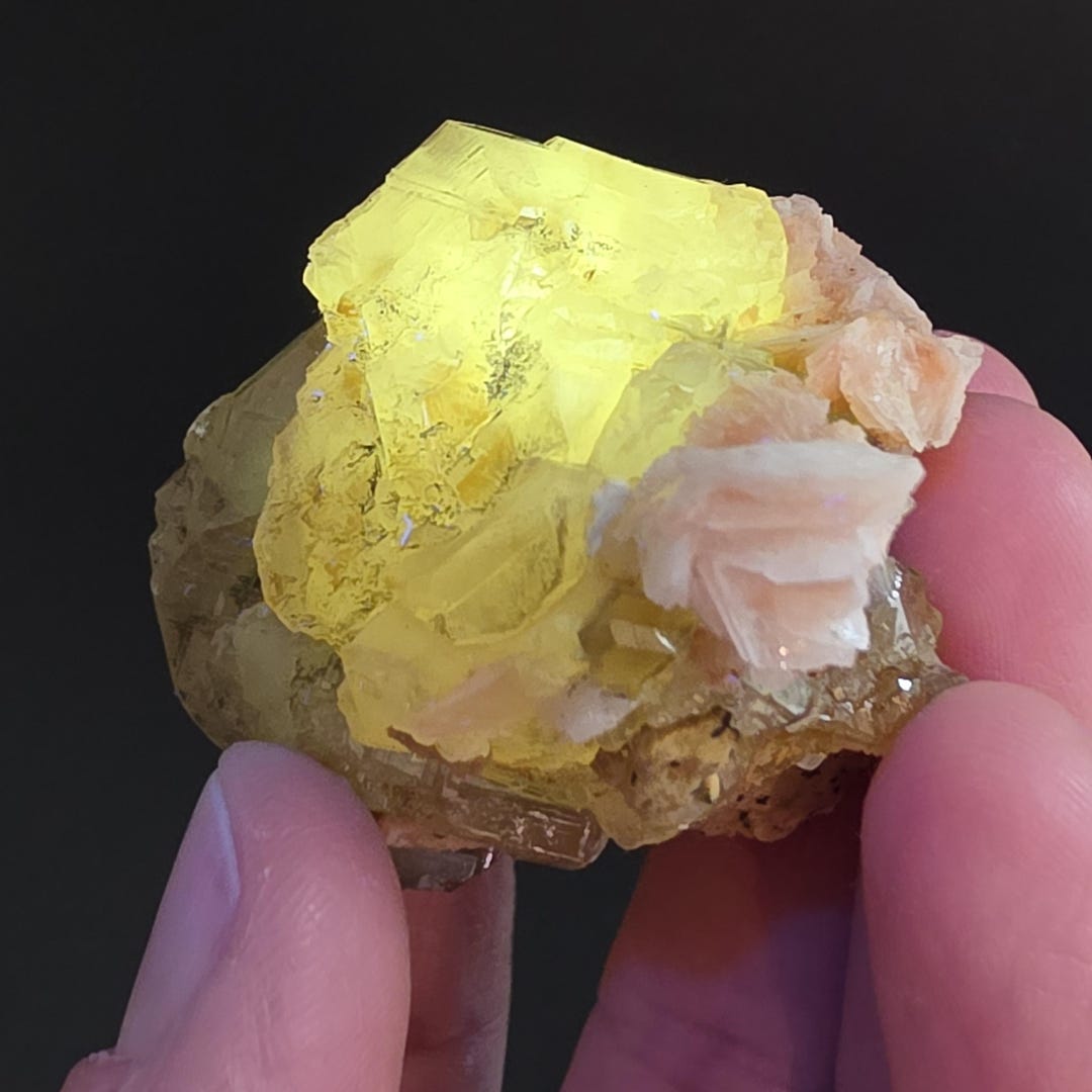 UV Reactive Cerussite Crystal - Etched Cerussite - Cerussite Morocco ...
