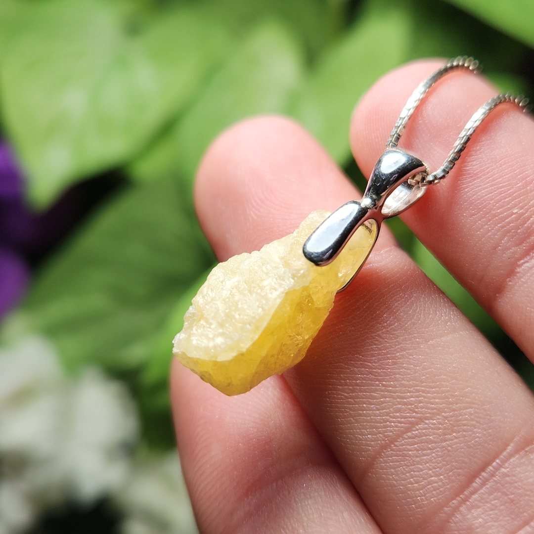 Gold Danburite Pendant - Danburite Pendant - Danburite Crystal - Synergy 12 - Gold Danburite ...