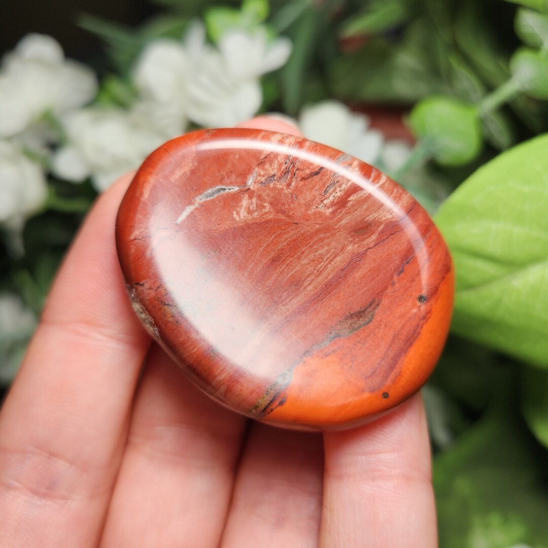 Red Jasper Worry Stone / Chakra Stones / Jasper Worry Stone / Red ...
