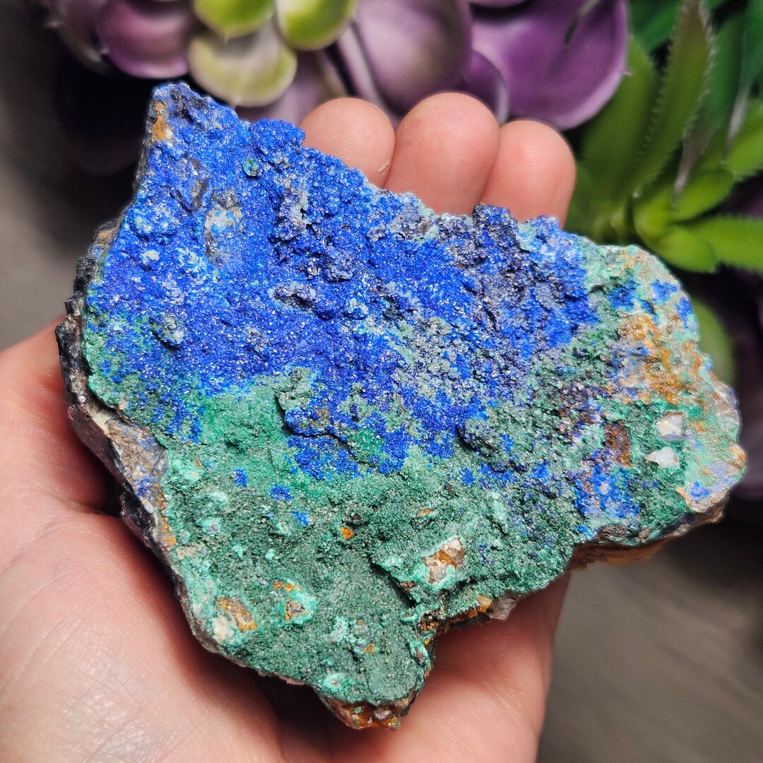 Azurite & Malachite Specimen Raw Azurite Malachite Raw Azurite Blue ...