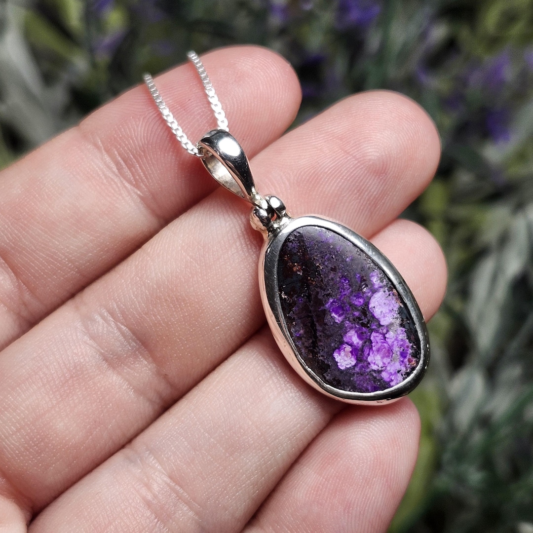 Sugilite Pendant Sugilite Necklace Sugilite Jewelry Sugilite Crystal ...