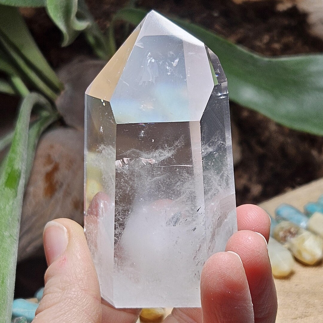 177g Phantom Quartz Crystal Brazilian Polished Quartz Phantom Crystal ...