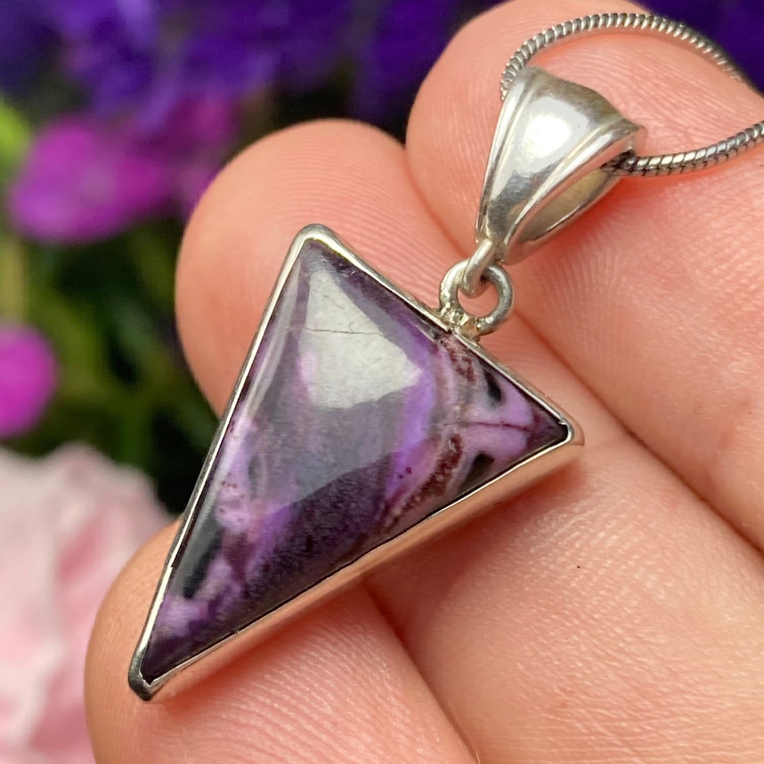 Sugilite Pendant / Sugilite Crystal / Sugilite Necklace / Purple ...