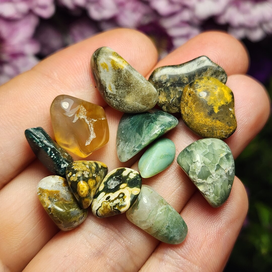 10g Ocean Jasper Lot - Tumbled Ocean Jasper - Ocean Jasper Crystals ...
