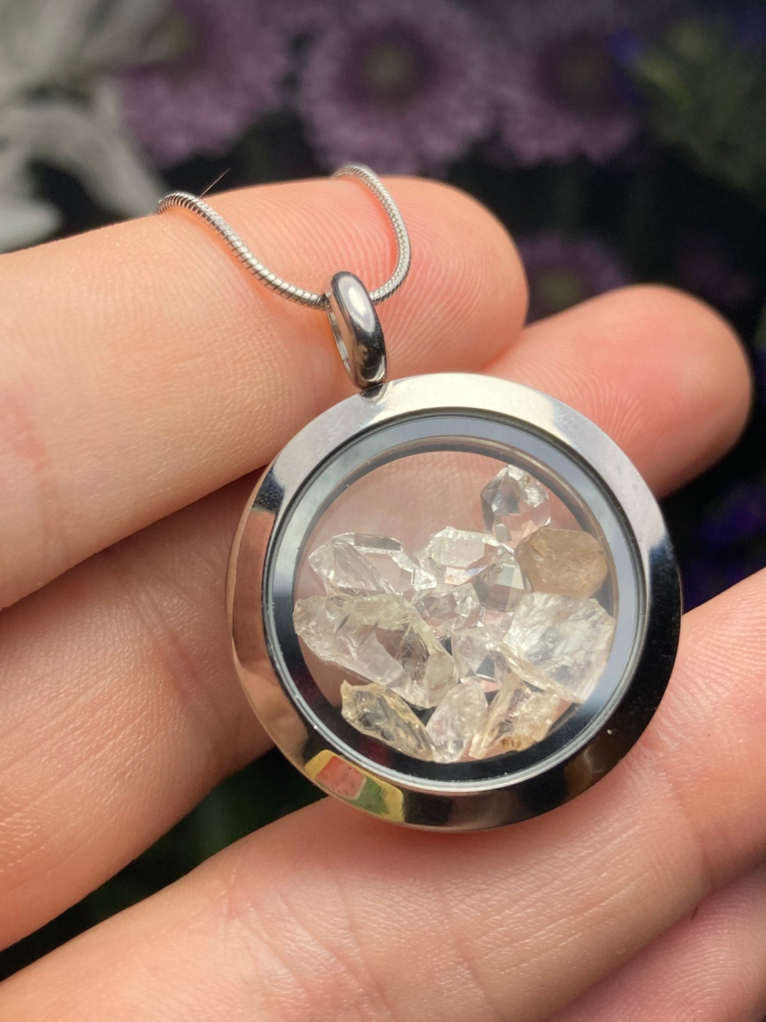 Phenacite - Herkimer Diamond - Phenacite Crystal - Phenakite - Locket ...