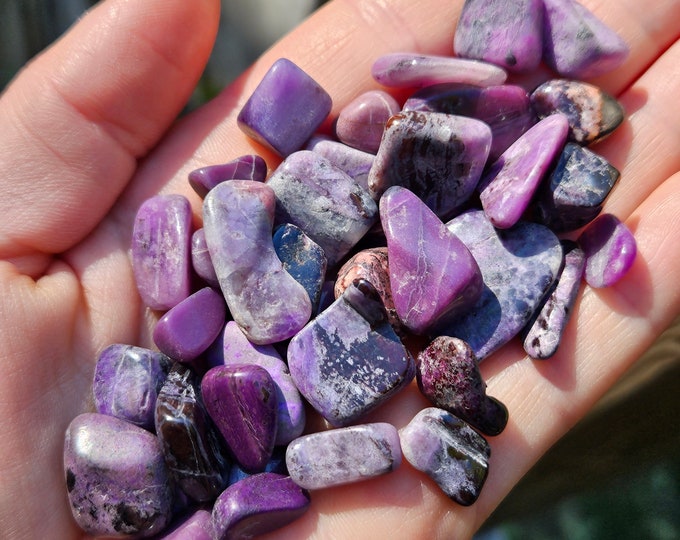 Raw Sugilite Stone 1.1 Flat Luvulite Top Quality, Intense Purple Color ...