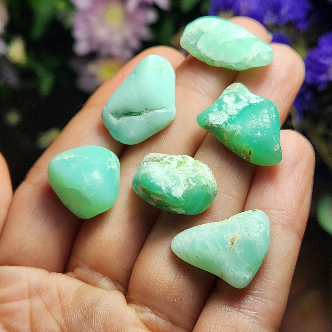 Australian Chrysoprase Crystal - Polished Chrysoprase - Tumbled ...