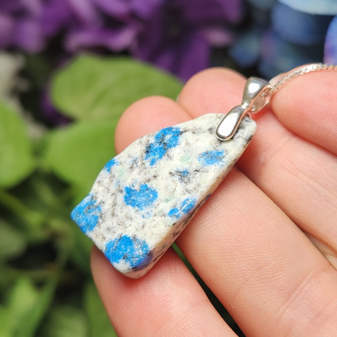 K2 Jasper Pendant - Azurite Jasper Pendant - Azurite Jewelry - K2 ...