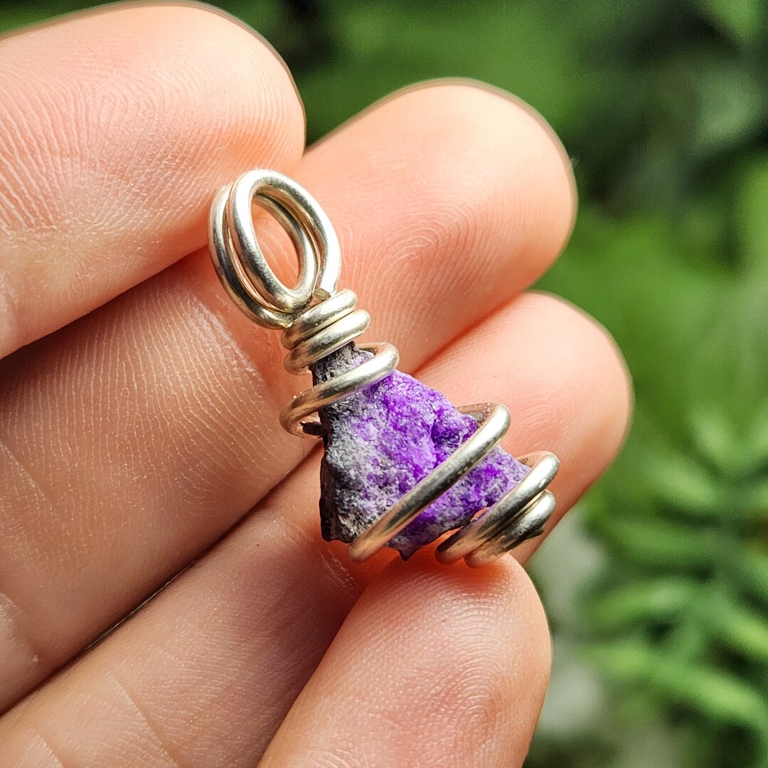 Sugilite Pendant / RARE Crystal / Raw Sugilite / Sugilite Jewelry ...
