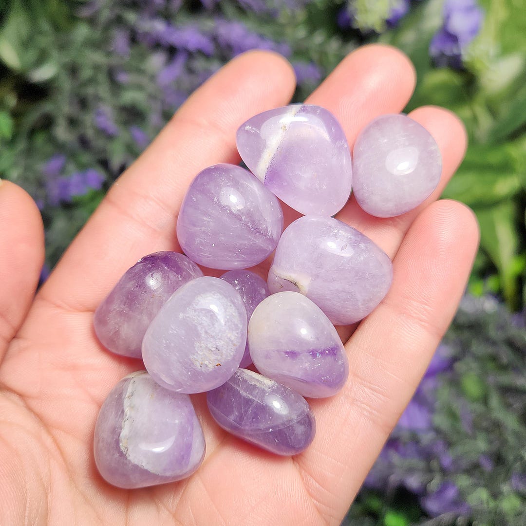 Lavender Amethyst Crystal - Tumbled Amethyst - Polished Amethyst ...