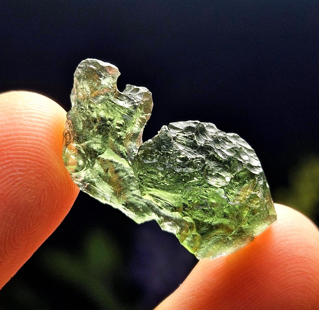 Moldavite Specimen - 2.2g Moldavite - Genuine Moldavite - Raw Moldavite ...