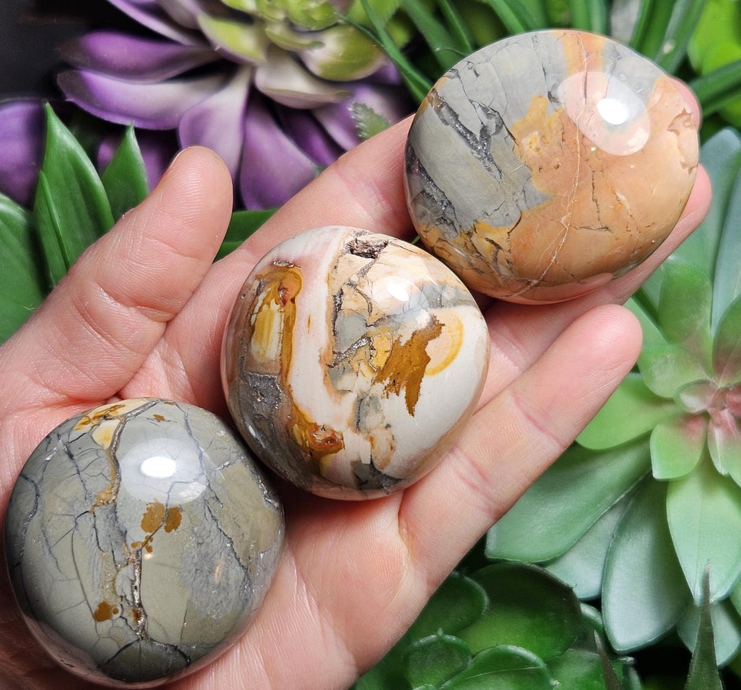 Ibis Jasper Crystal - Polished Ibis Jasper - Ibis Jasper Palm Stone ...