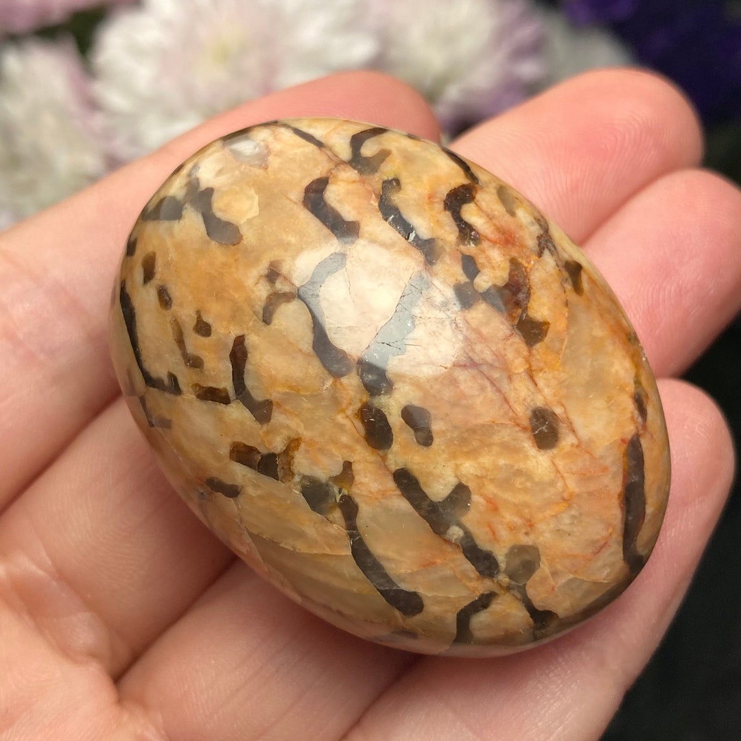 Zebradorite Crystal / Red Zebra Moonstone / Graphic Feldspar ...