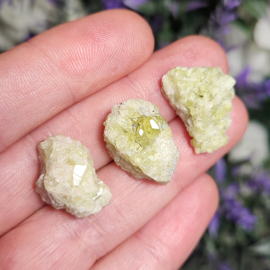 Green Gem Vesuvianite Crystal - Raw Vesuvianite Crystal - Natural ...
