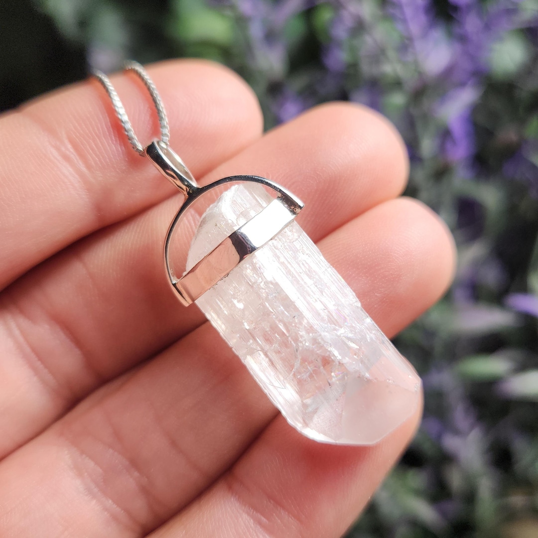 Danburite Pendant - Danburite Crystal - Danburite Necklace - Danburite Jewelry - Synergy 12 ...