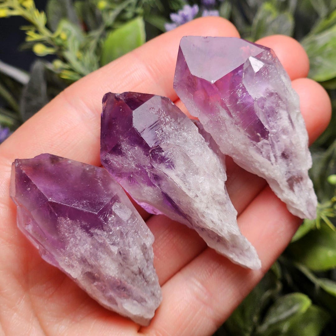 Amethyst Root Crystal - Bahia Amethyst Points - Dragons Tooth Amethyst ...