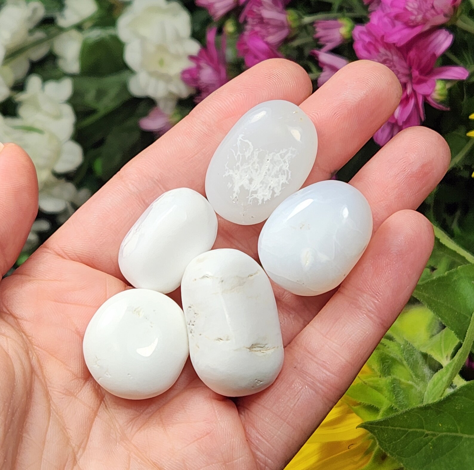 White Jade Crystal - Tumbled Jade - Jade Crystal - Jade Gemstone ...