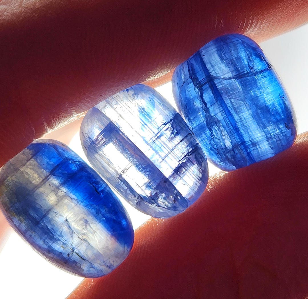 Polished Blue Kyanite Crystal Specimen: Natural Gemstone - Etsy