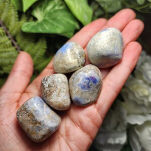 Purple Hackmanite - UV Reactive - Tumbled Hackmanite - Hackmanite Stone ...