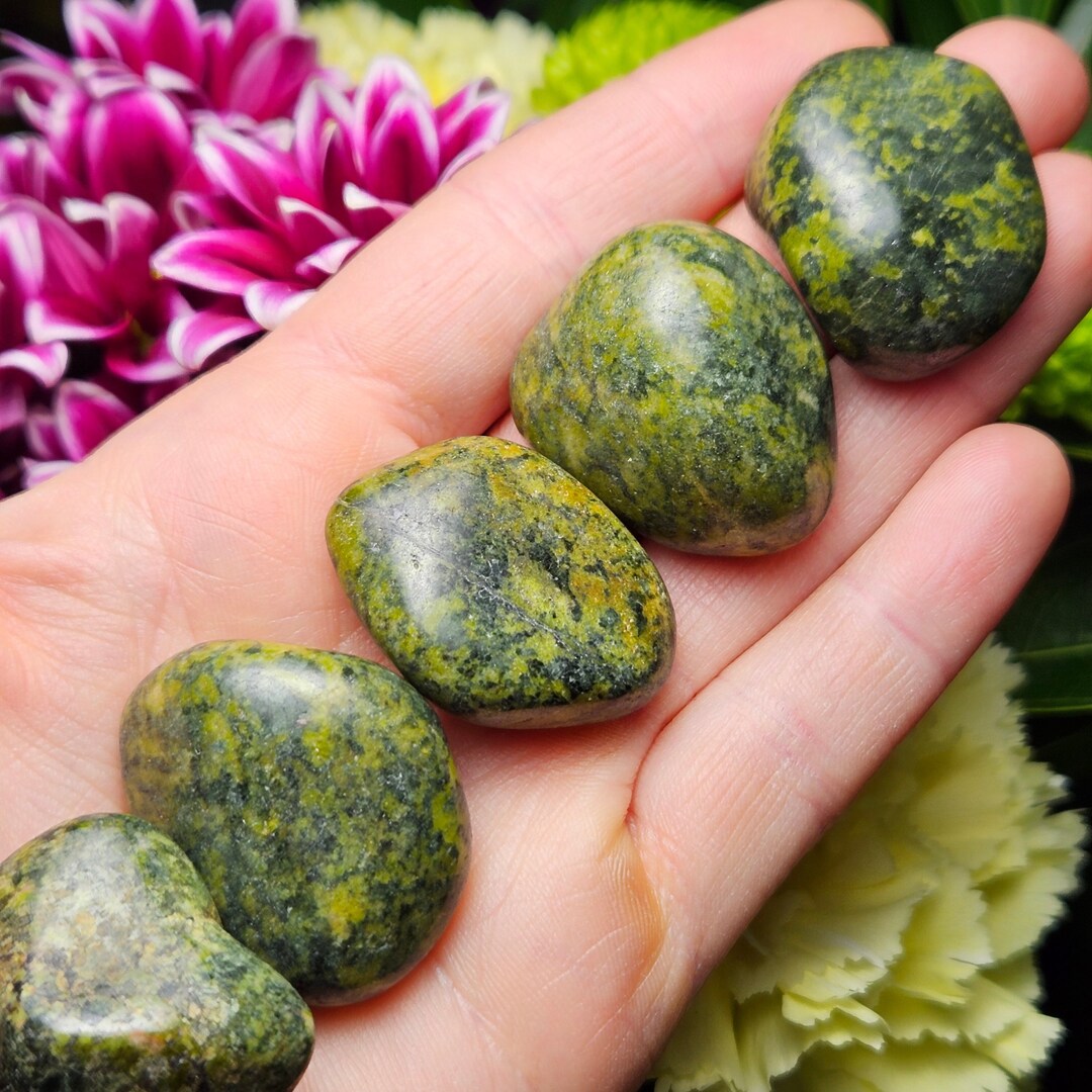 Green Jade Crystal - Jade - Nephrite Jade - Jade Tumble Stone - Tumbled ...
