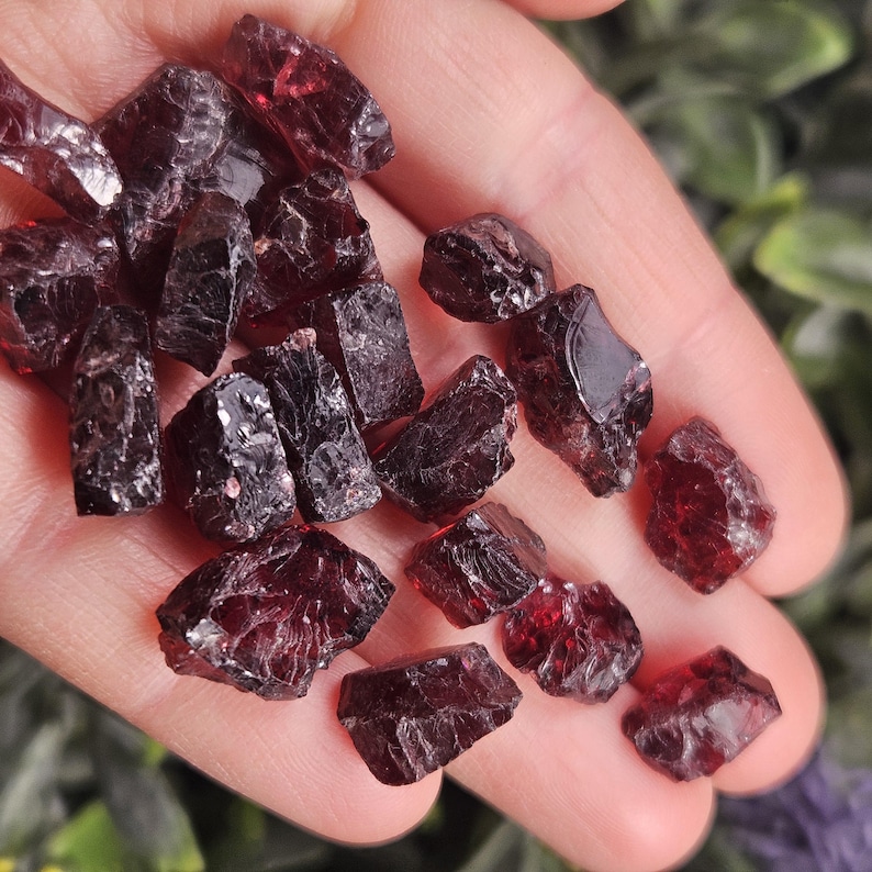 Red Tanzanian Garnet - Raw Garnet Crystal - Garnet Tanzania - Garnet ...