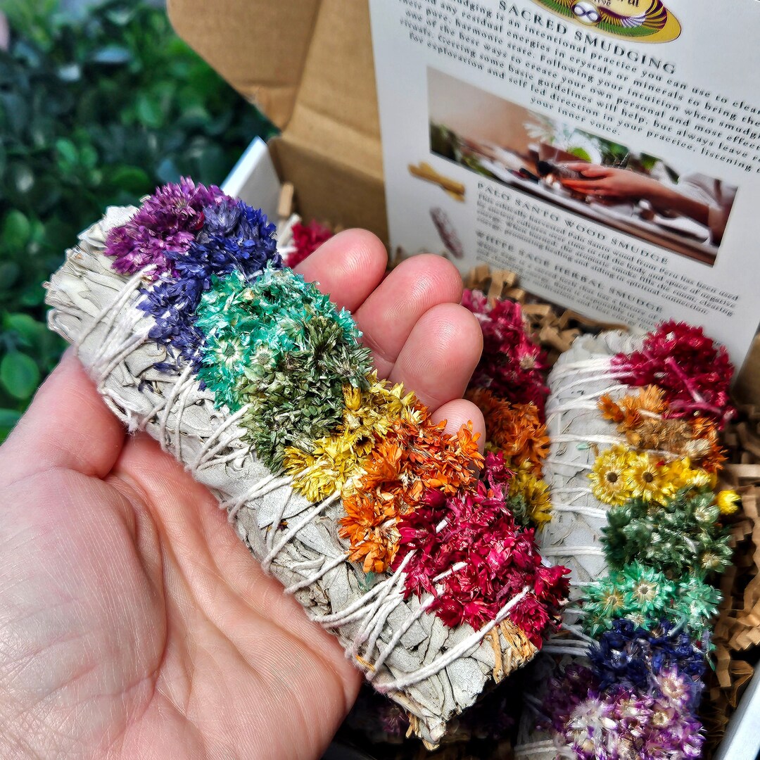 Chakra Sage / White Sage Bundle / Smudge Stick / Sage Bundle / White ...