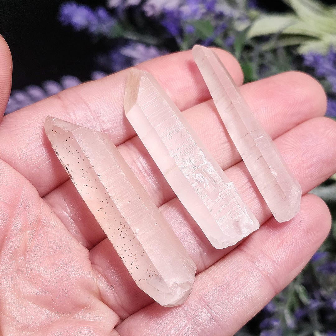 Pink Frosted Laser Quartz Crystal, Brazilian Quartz - Laser Quartz ...