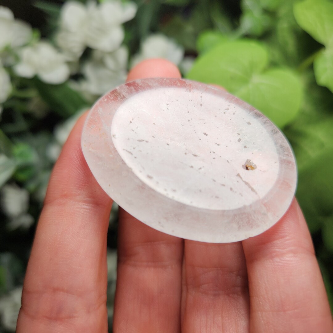 Clear Quartz Worry Stone / Chakra Stones / Worry Stone / Clear - Etsy
