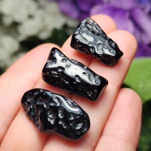 Polished Tektite Specimen: Authentic Vietnam Impactite Glass - Etsy