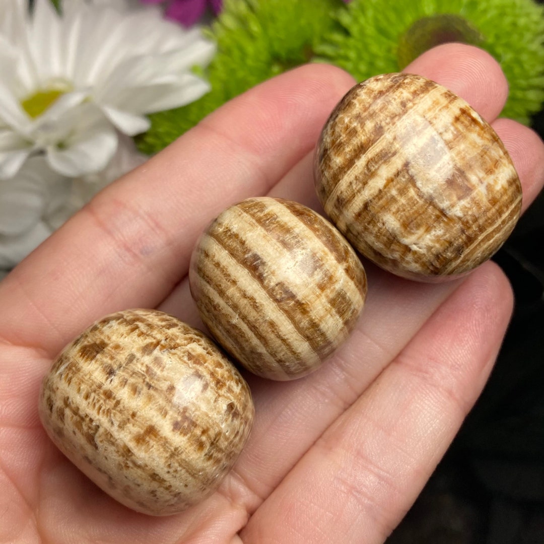 Aragonite Crystal - Tumbled Aragonite - Polished Aragonite - Brown ...